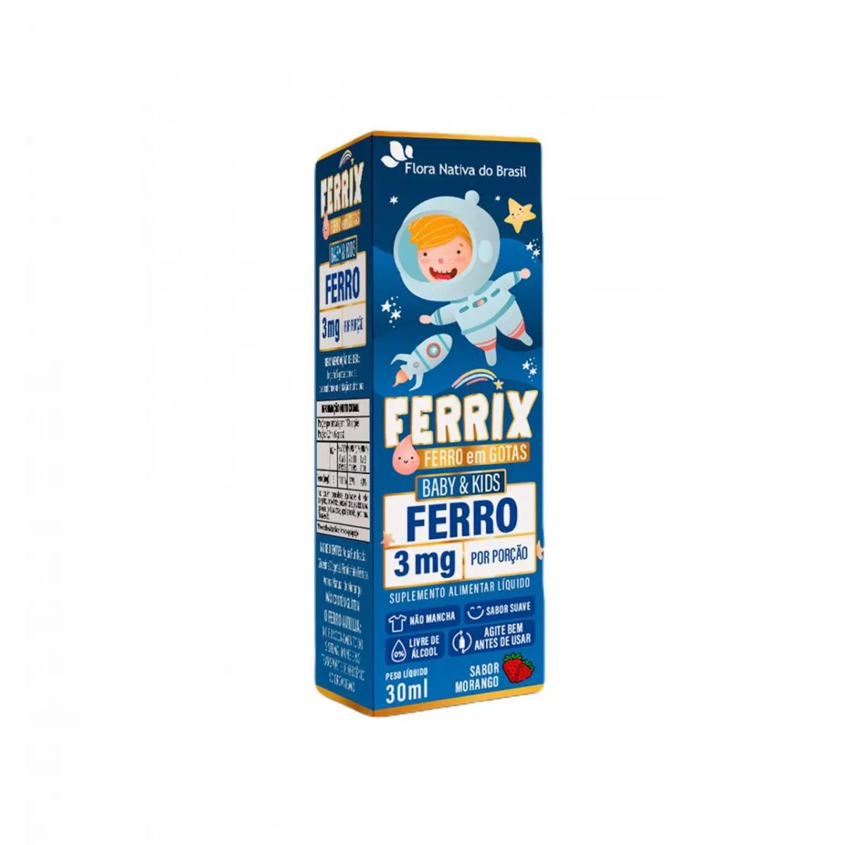 Ferrix- Ferro Em Gotas Kids- 30ml- Flora Nativa- Morango 1074099 | Drogasil