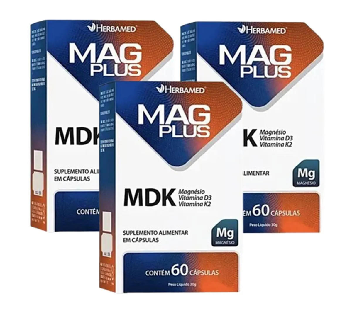 Kit 3 Mag Plus Mdk 60 Caps - Herbamed 1364349 | Drogasil