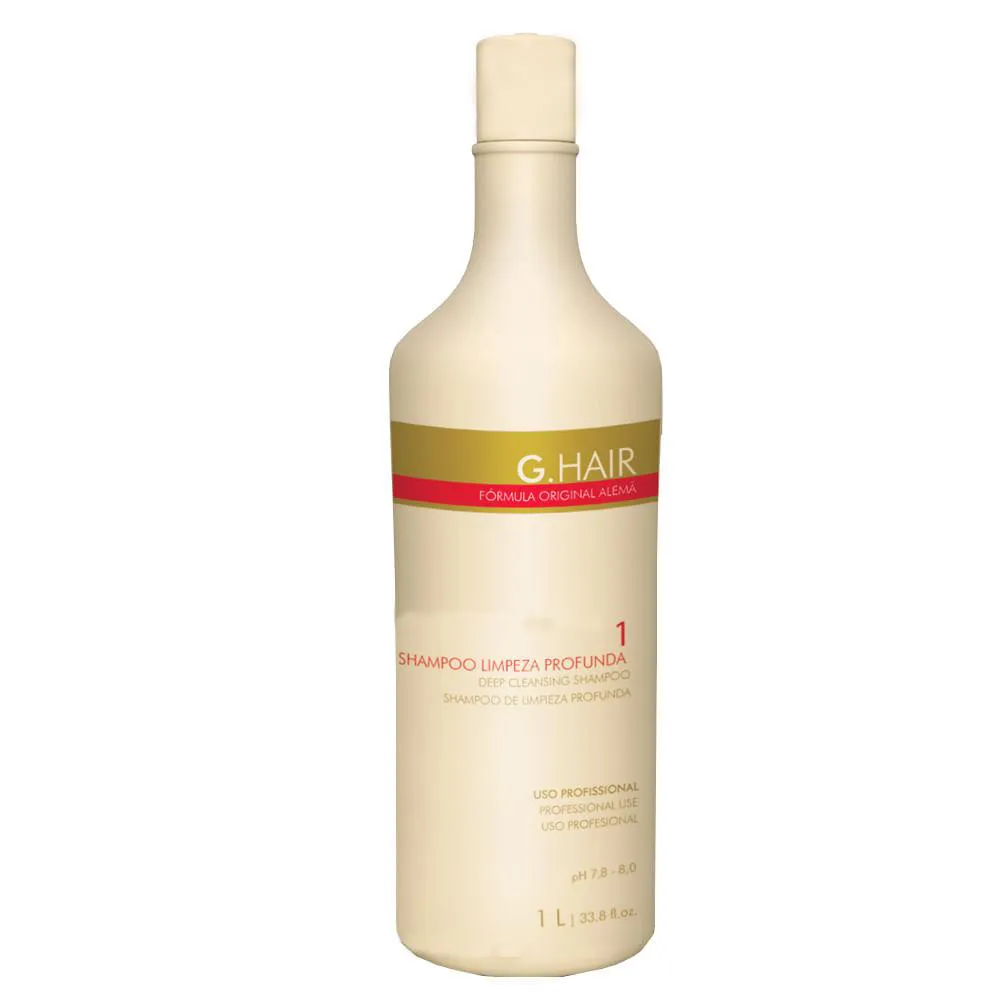 Shampoo de Limpeza Profunda G.hair Escova Progressiva Alema Passo 1 ...