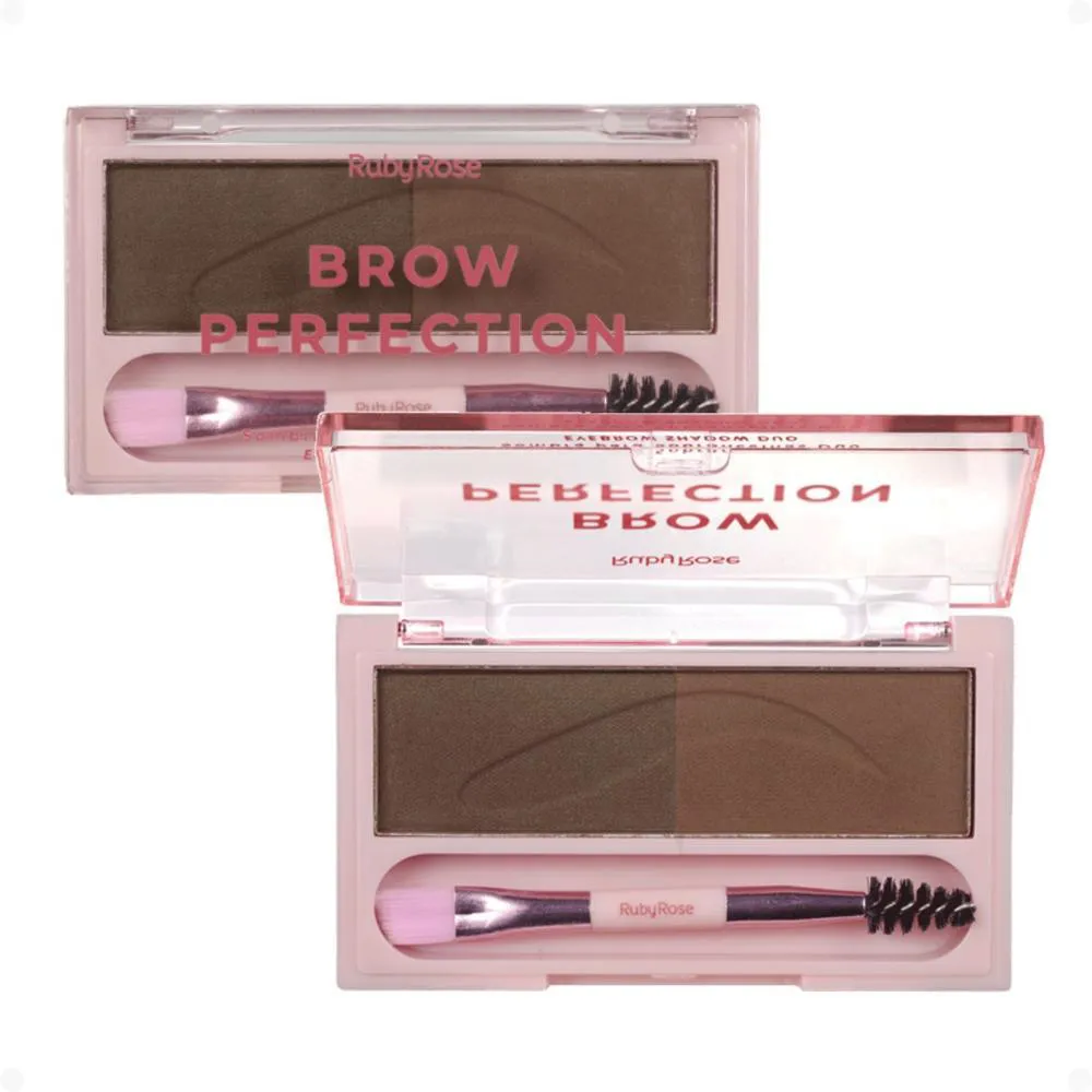 Sombra para Sobrancelhas Duo Ruby Rose Brow Perfection Dou 04 Hb-E2501-4 | Drogasil | Drogasil
