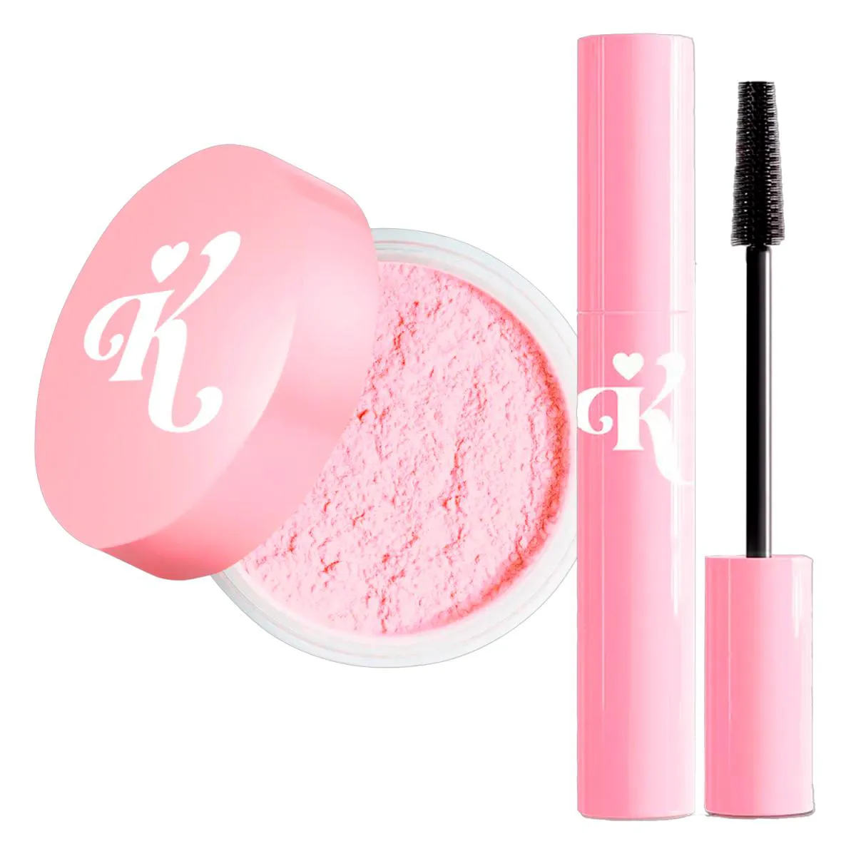 Kit Karen Bachini Pó Facial Solto Pink Powder + Máscara de Cílios ...