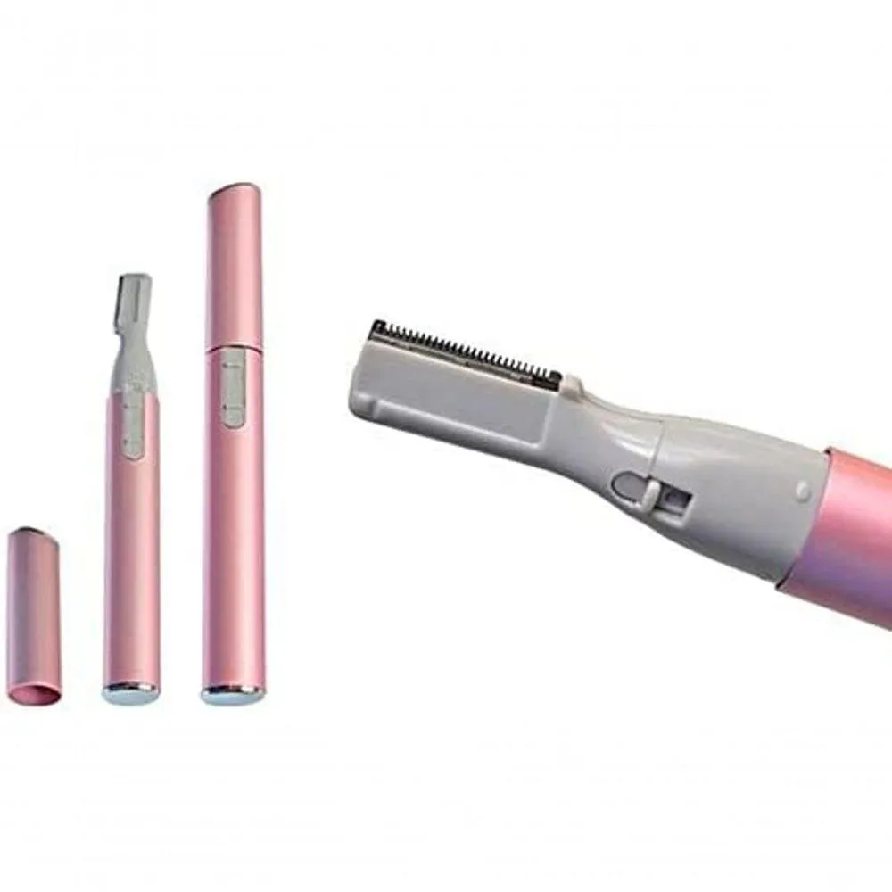 Depilador Aparador de Pelos Nariz Sobrancelhas e Orelha Mulher Facial Caneta Rosa | Drogasil ...