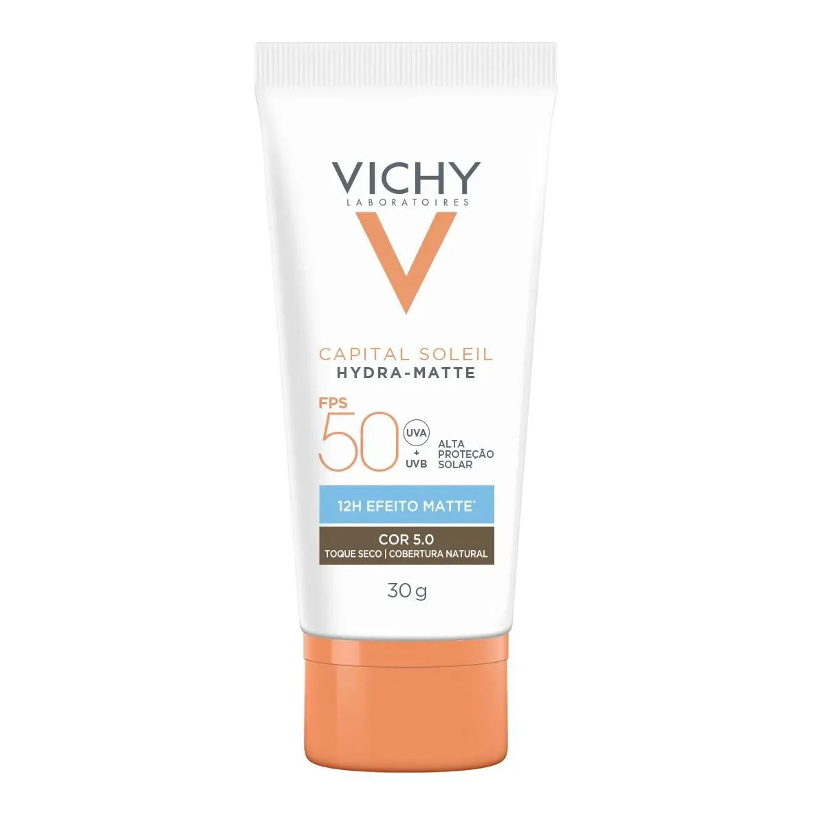 Protetor Facial Vichy Capital Soleil Hydra-Matte Fps 50 5.0 30G ...