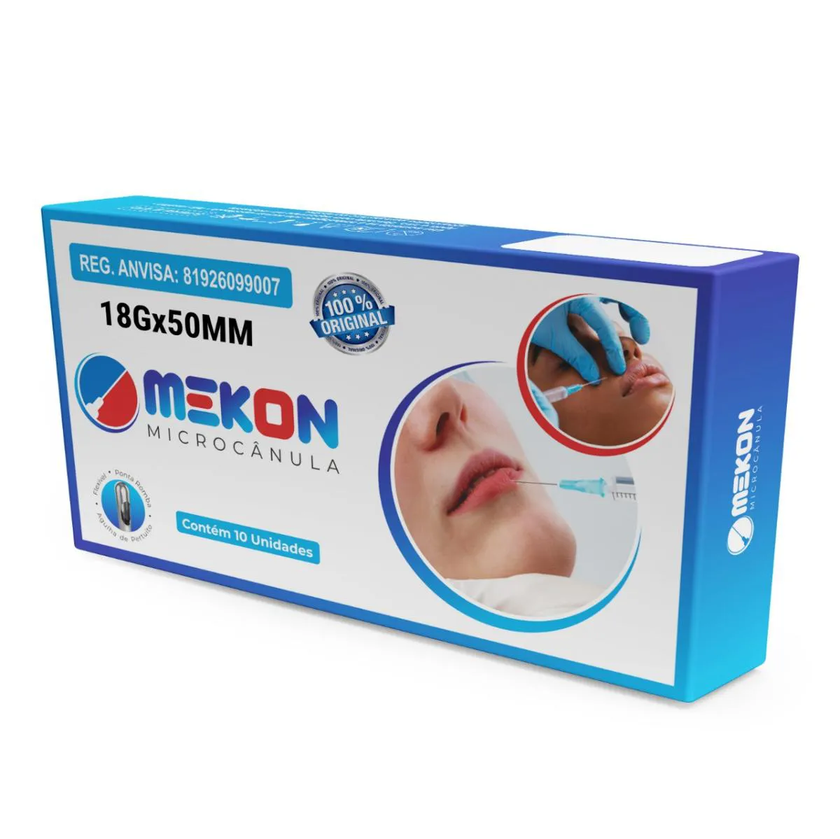Microcânulas Preenchimento Facial Mekon 18Gx50Mm Cx10Un | Drogasil ...
