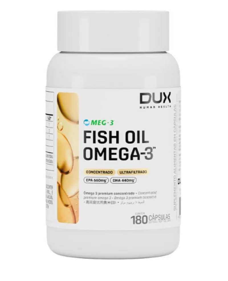 Fish Oil Omega 3 180 Caps Epa 660Mg Dha 440Mg Dux | Drogasil | Drogasil