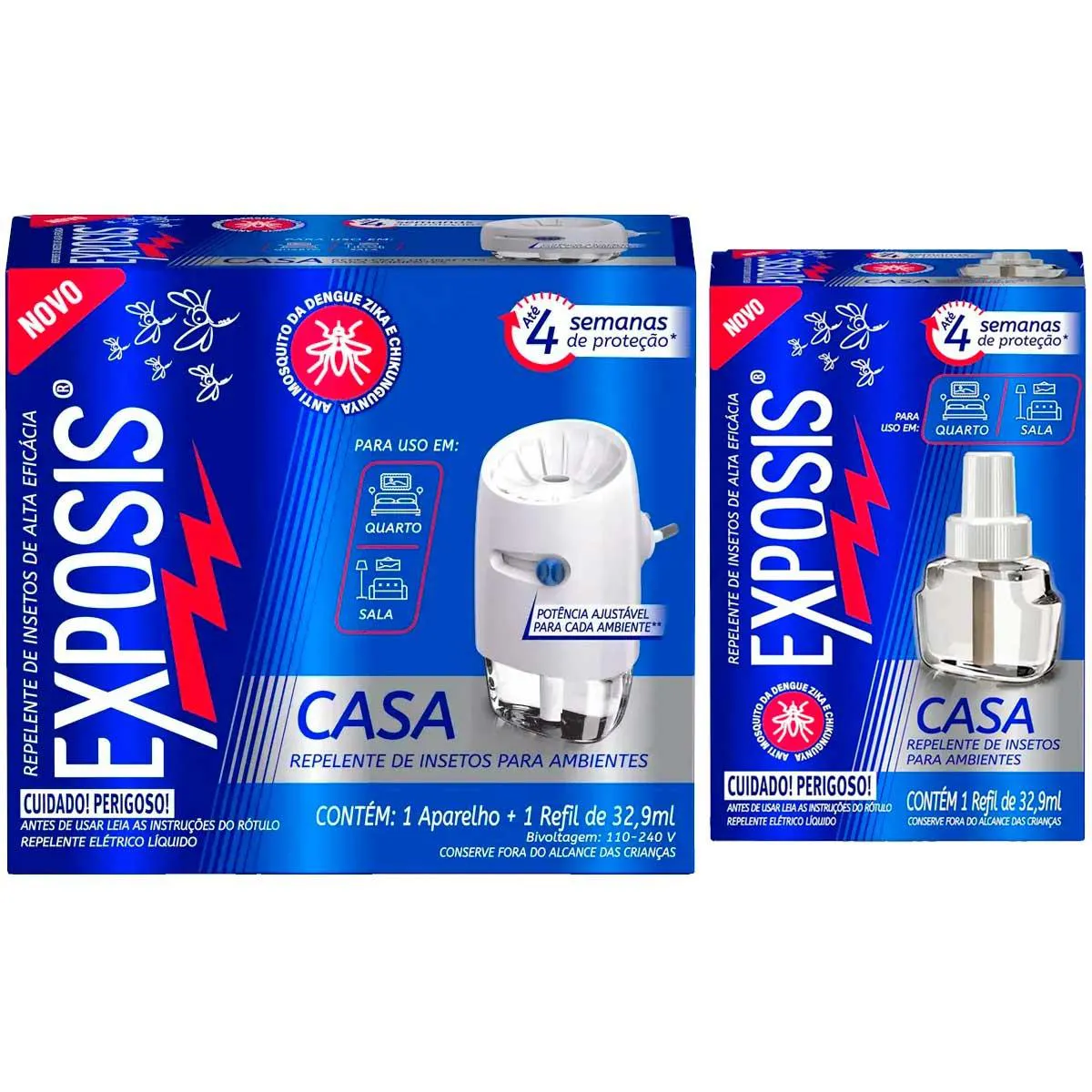 Exposis Casa 1 Aparelho + 2 Refis Repelente Mosquito Dengue | Drogasil ...