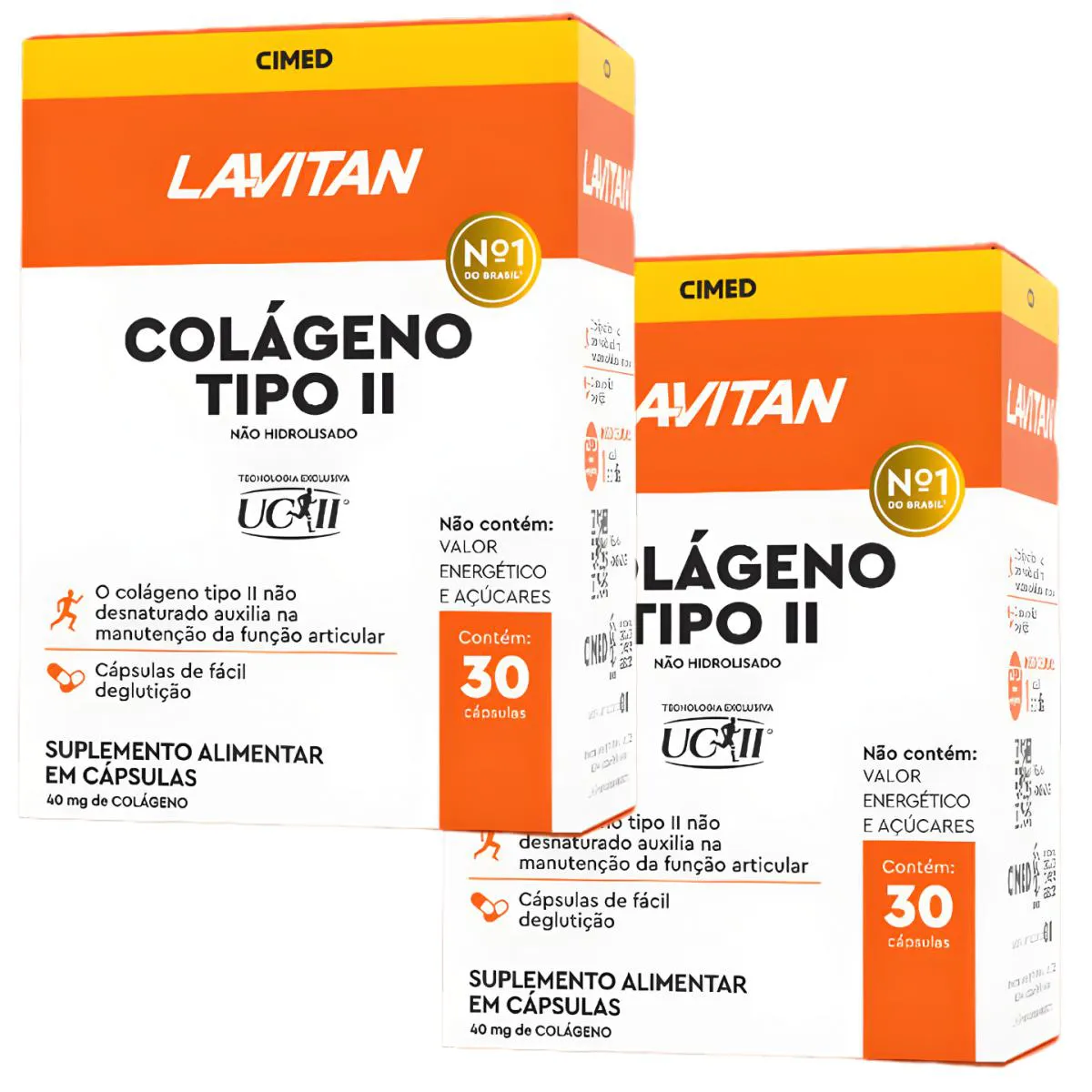 Kit 2 Lavitan Colageno Tipo 2 Ii Ucii 40Mg 30 Caps Colageno Tipo 2 Nao ...