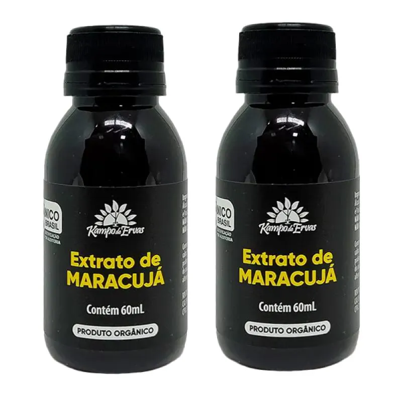 Kit 2X: Extrato de Maracujá Orgânico Kampo de Ervas 60Ml | Drogasil ...