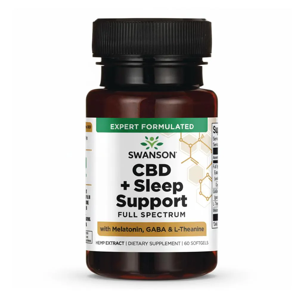 Suporte Sleep + C_B_D Swanson 60 Softgels Importado | Drogasil | Drogasil