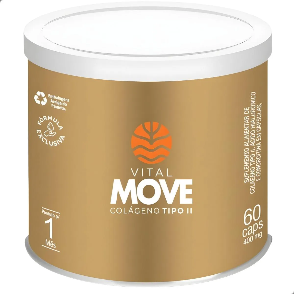 Move Colageno Tipo 2 Joint 400Mg 60 Capsulas Vital Atman Natural ...