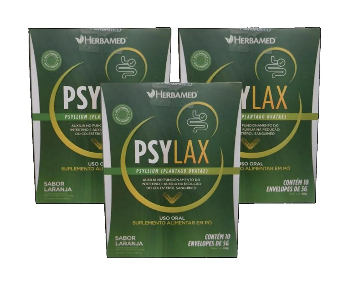 Kit 3 Suplemento Alimentar Psylax C/10 Saches 1436196 | Drogasil