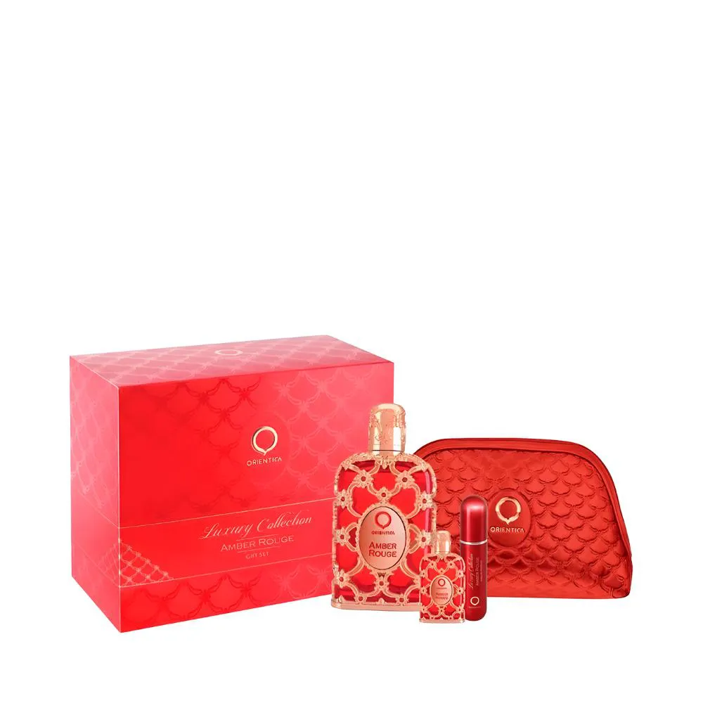 Kit Orientica Luxury Collection Amber Rouge Eau de Parfum Unissex 80Ml ...