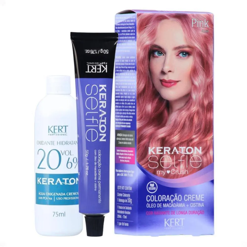 Coloracao Creme Kert Keraton Selfie My Crush Pink 1477450 | Droga Raia
