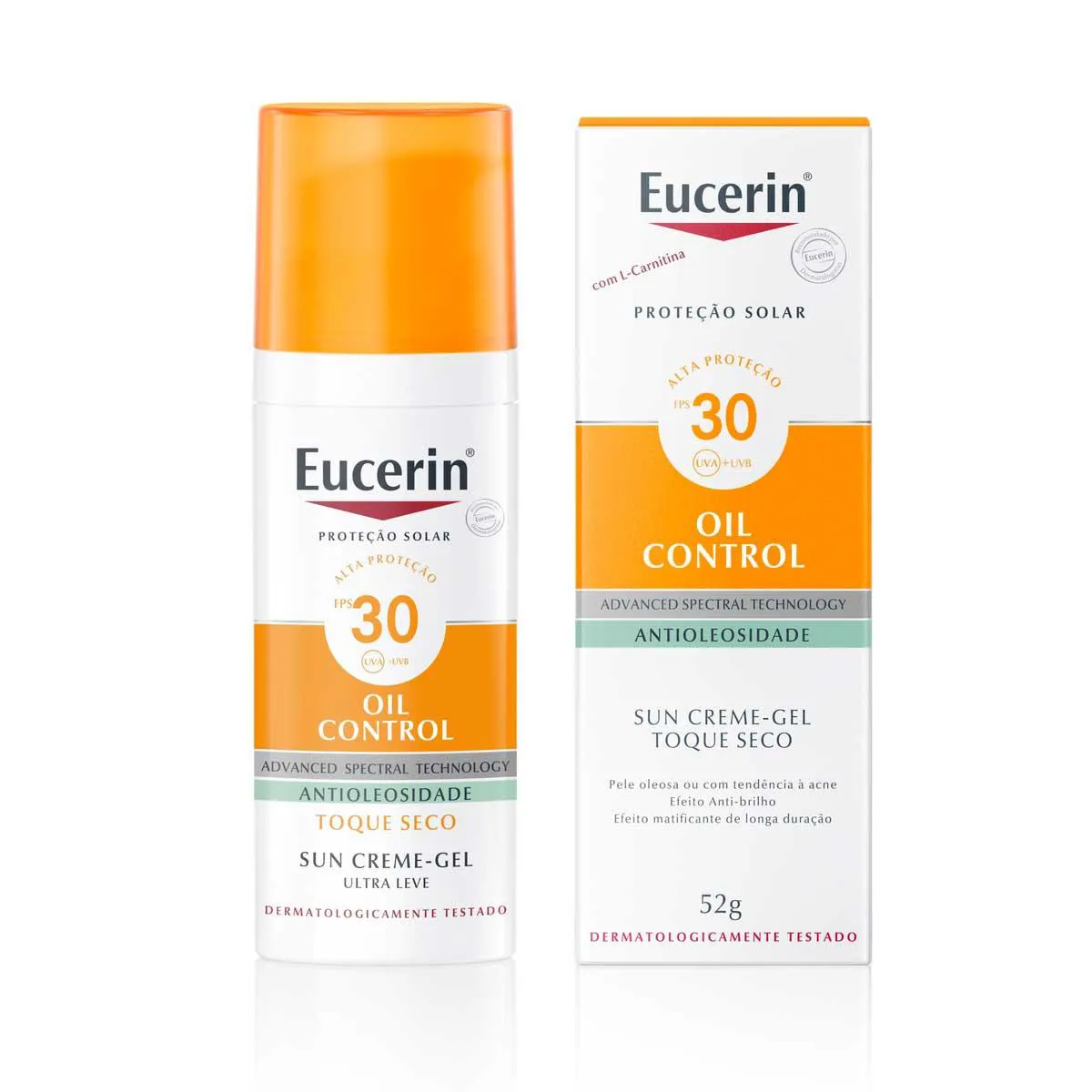 Protetor Solar Facial Eucerin Sun Oil Control FPS 60 com 52g | Droga Raia