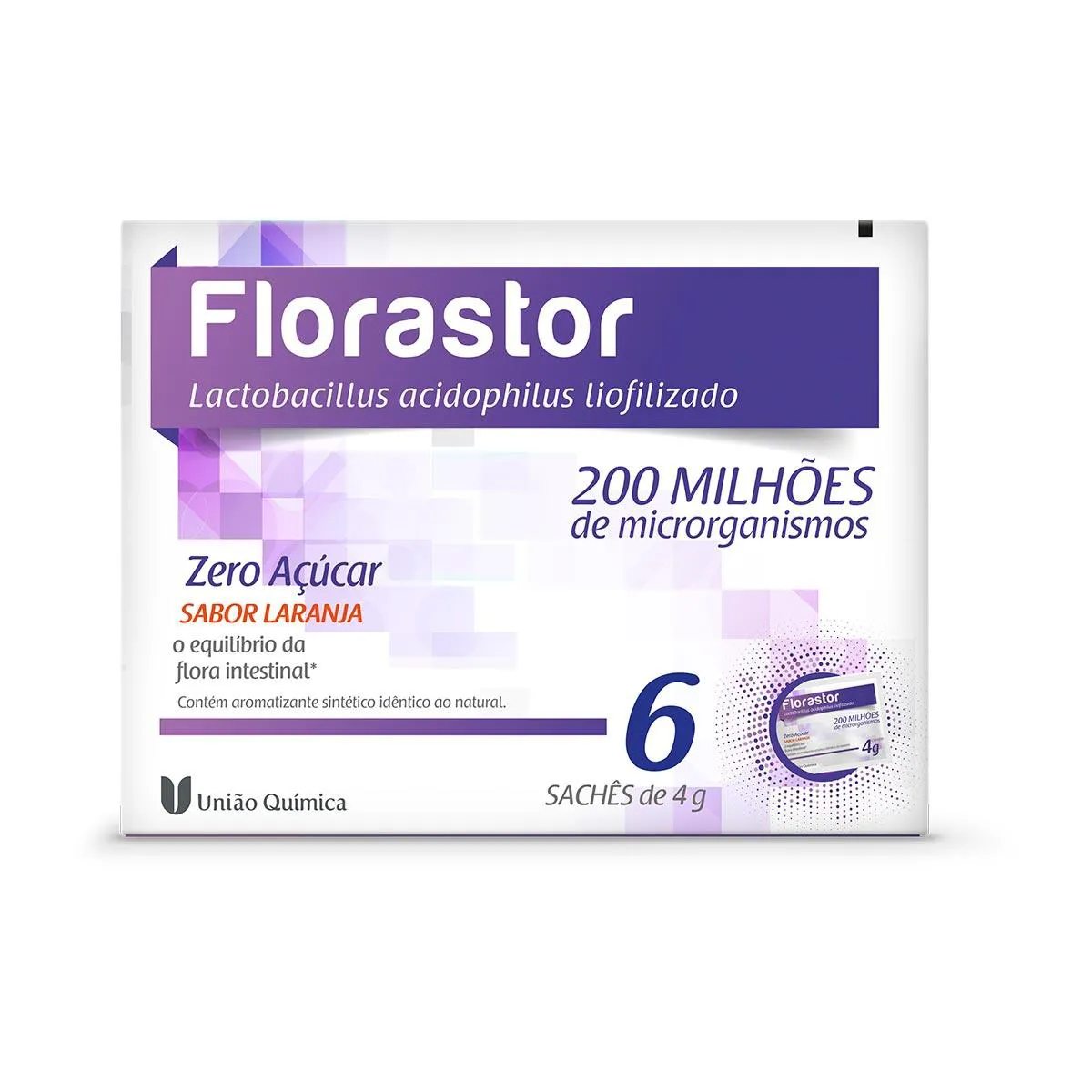 Florastor 6 sachês de 4g cada | Drogasil