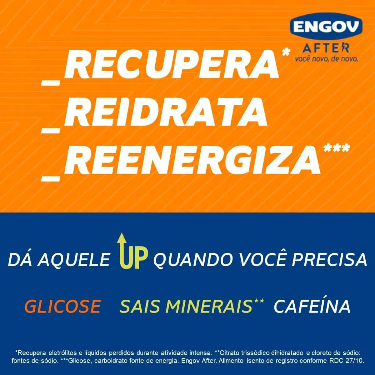 Bebida Engov After sabor Tangerina 250ml: preço e para que serve | Drogasil