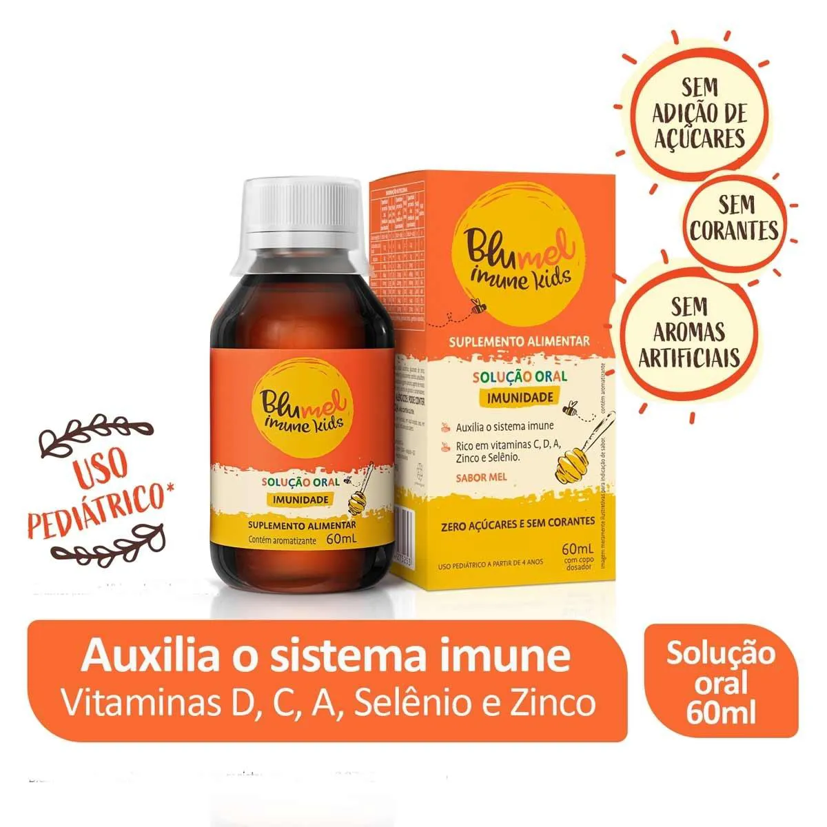 Suplemento Alimentar Blumel Imune Kids com 60ml | Droga Raia