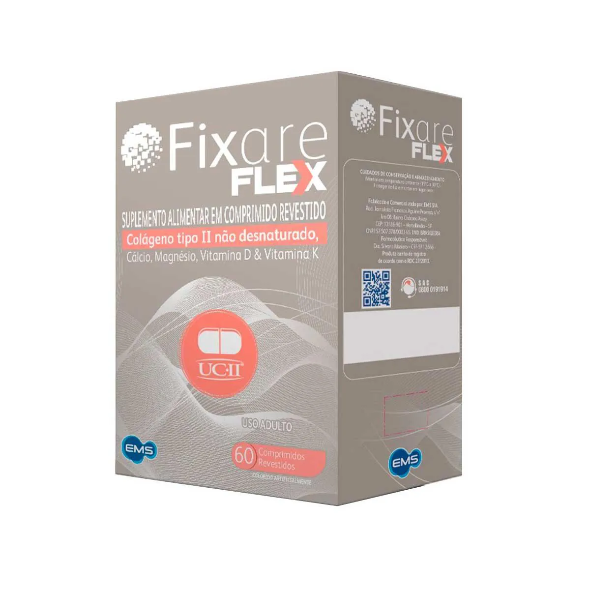 Suplemento Alimentar Fixare Flex com 60 Comprimidos | Droga Raia