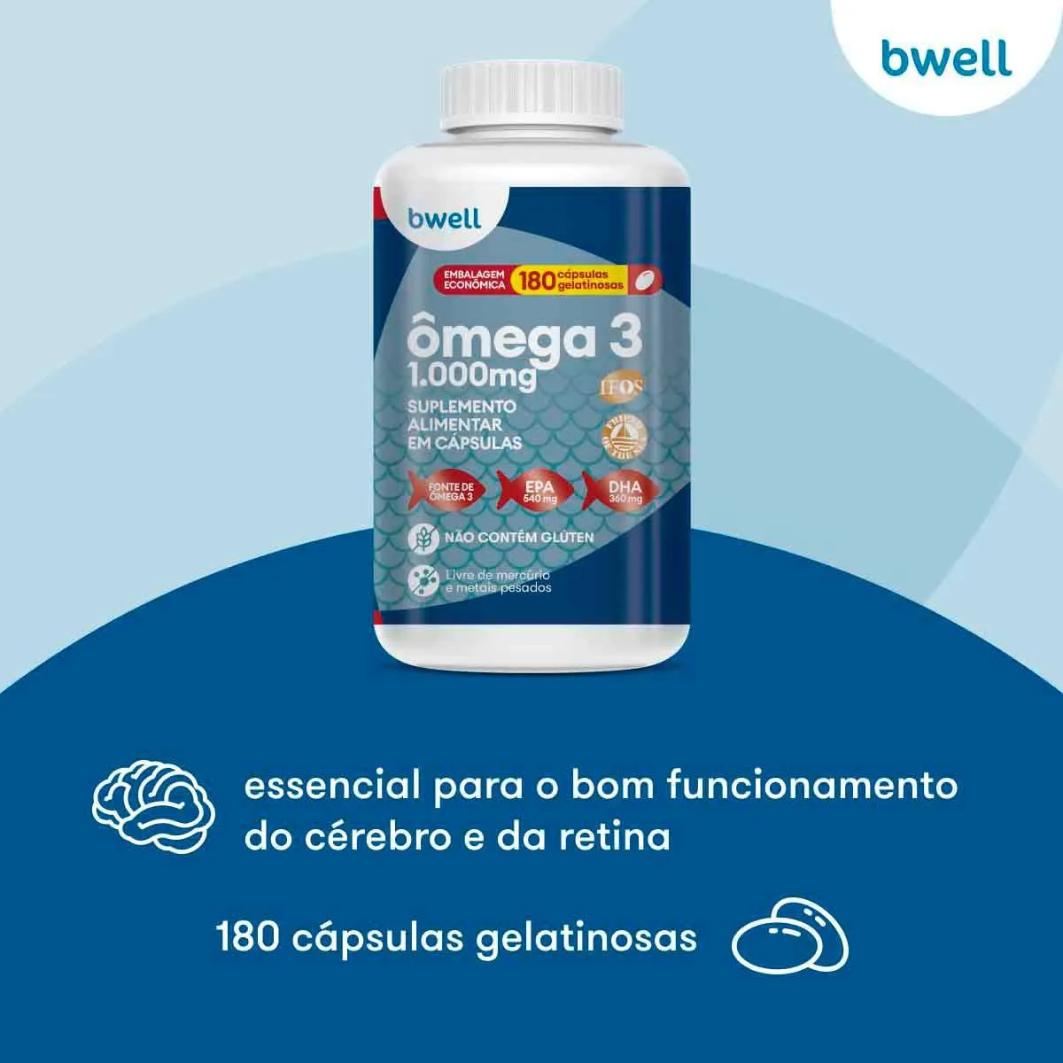 Ômega 3 Bwell 180 Cápsulas: Preço, benefícios e como tomar | Drogasil
