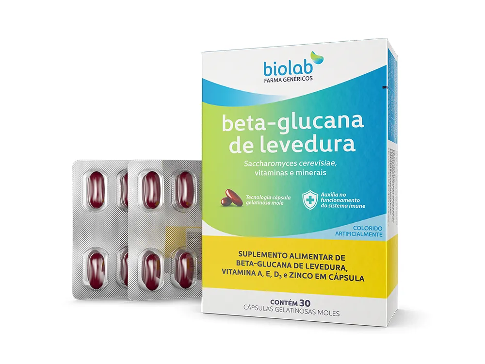 Beta-Glucana Levedura cápsulas Biolab Genérico: para que serve | Drogasil