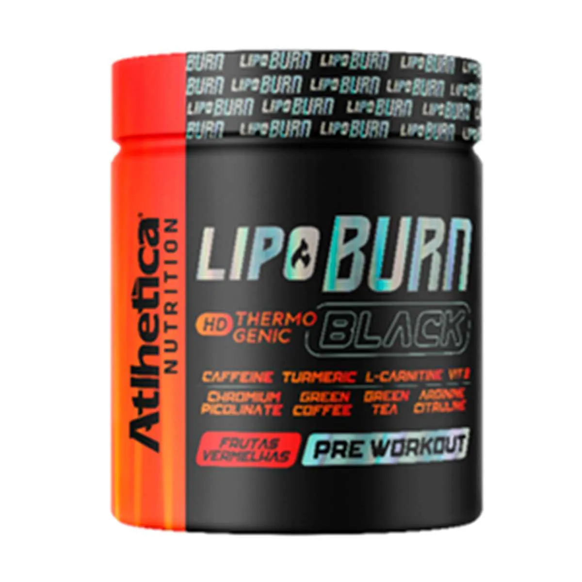Lipo Burn Atlhetica Nutrition Black Pre Workout Frutas Vermelhas 200g ...