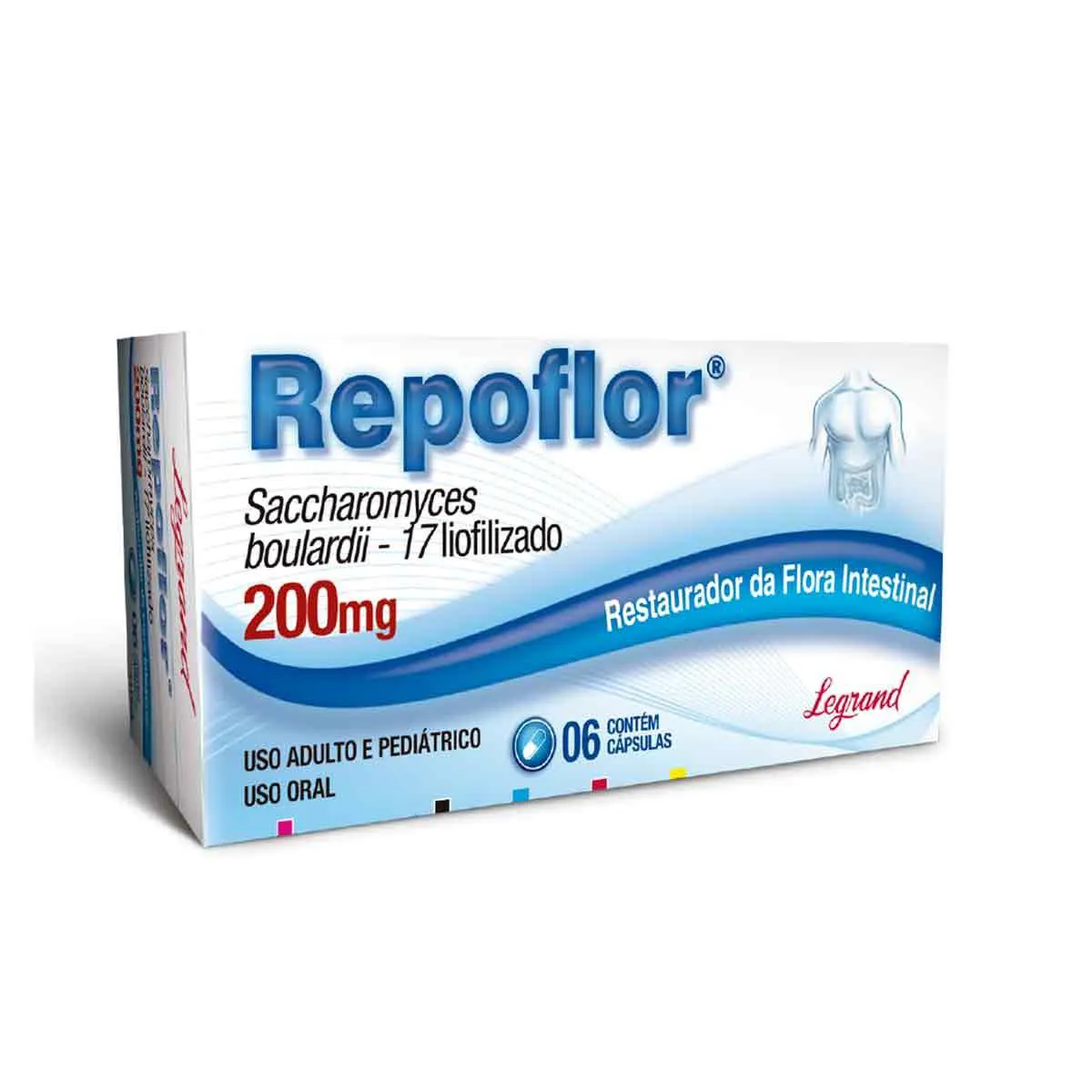 Repoflor 200mg 6 cápsulas: preço e para que serve | Drogasil