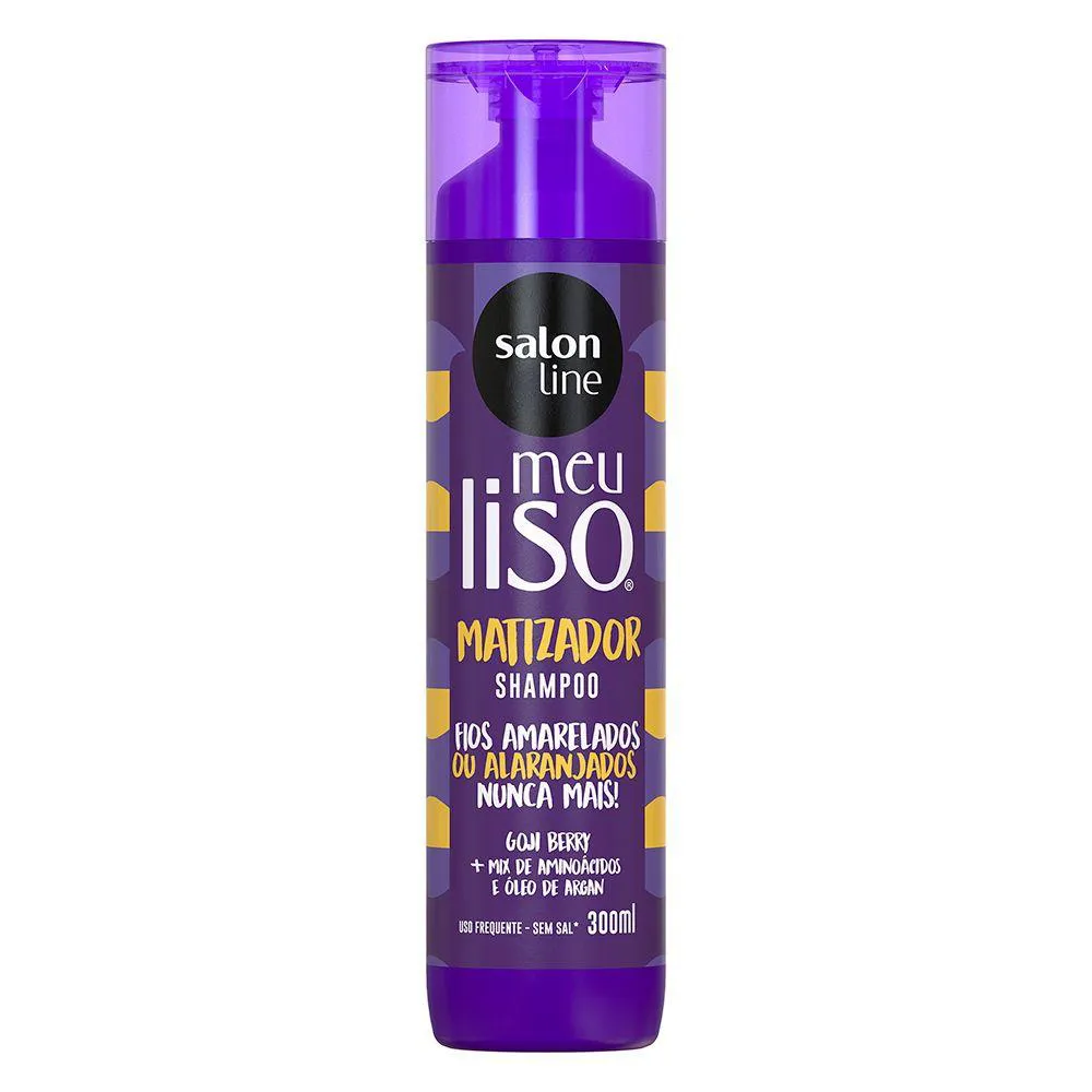 Shampoo Salon Line Meu Liso Matizador Loiro 300ml: Menor preço | Droga Raia