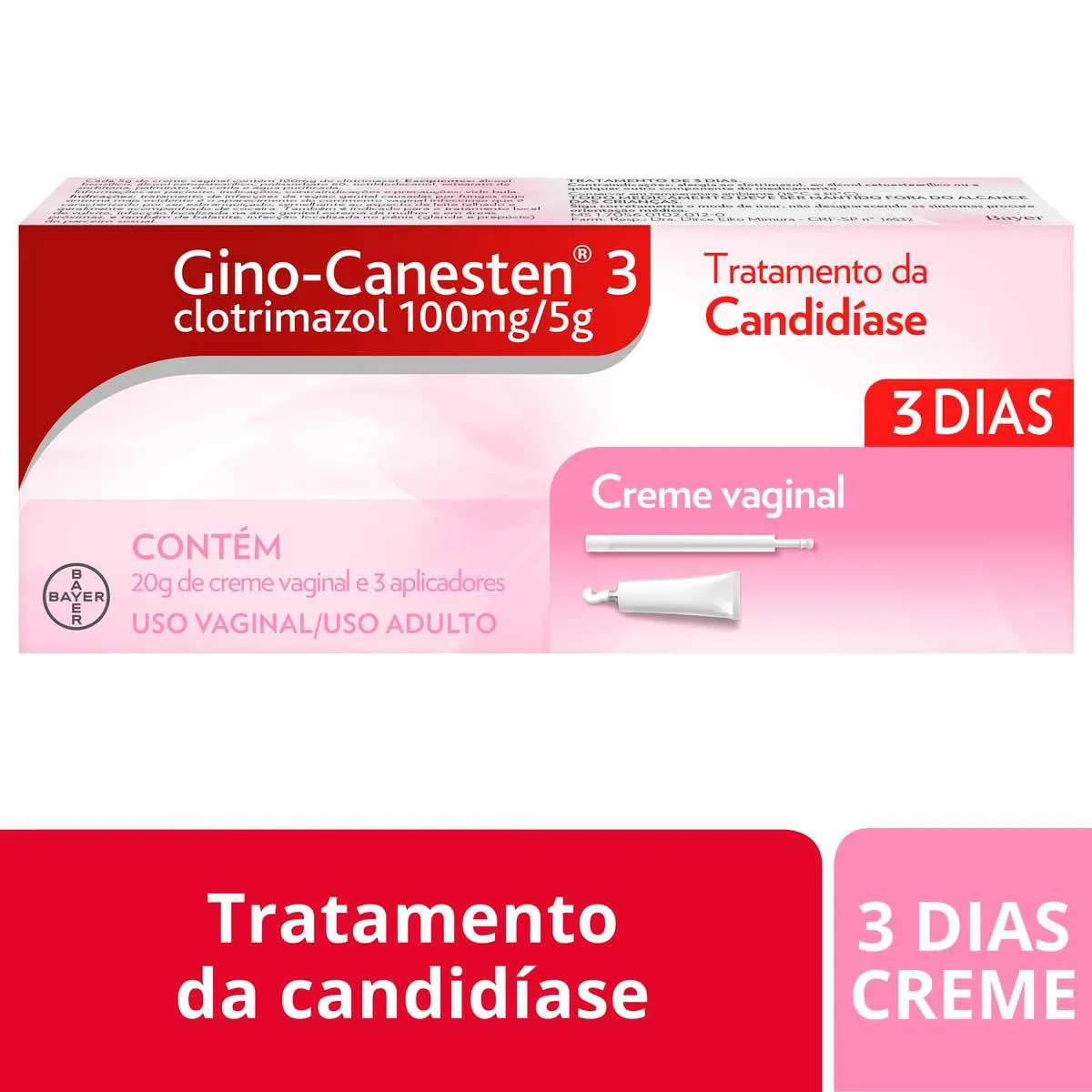 Gino-Canesten 3 Creme Vaginal: Preço e para que serve | Drogasil