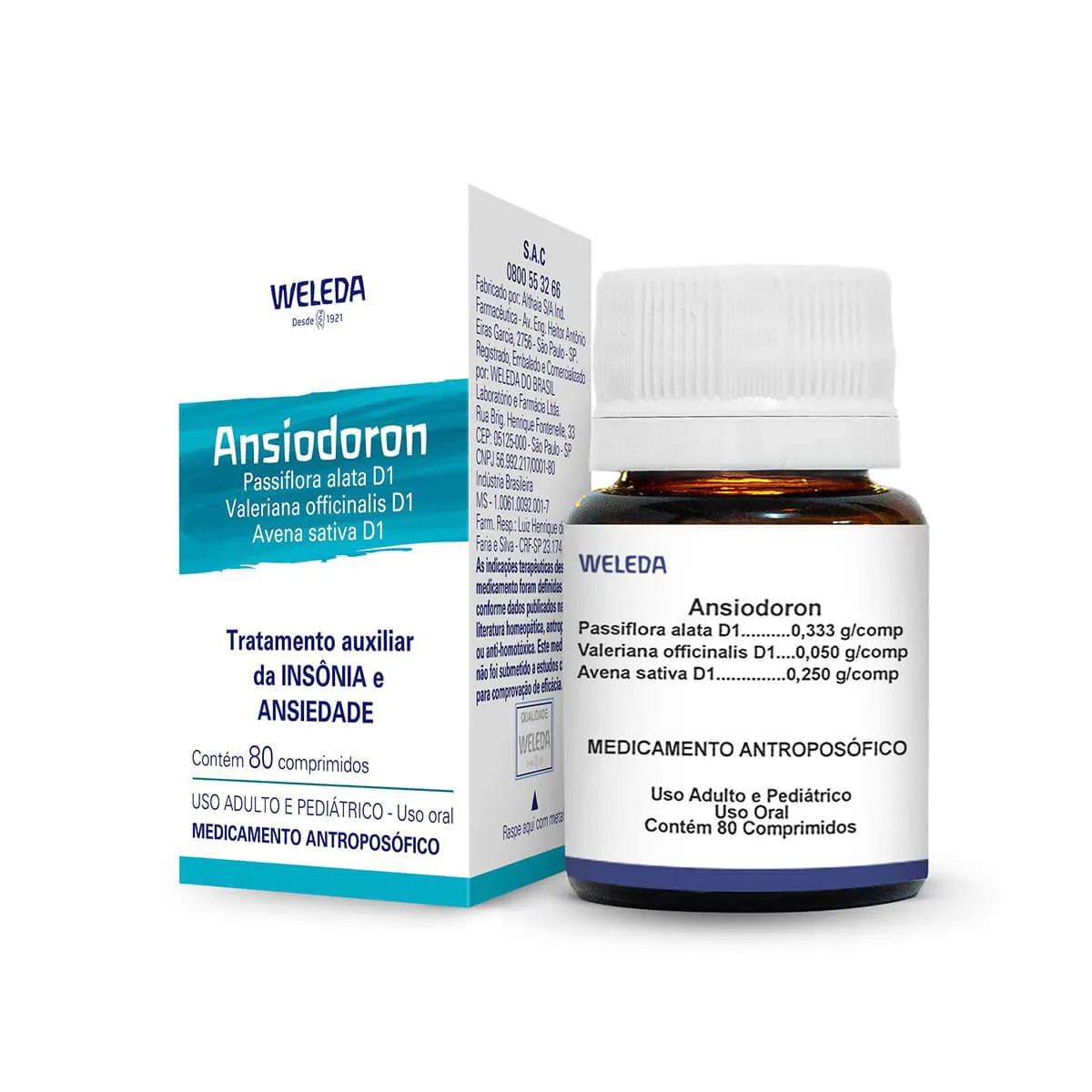 Ansiodoron 80 comprimidos: Compre online pelo menor preço | Drogasil