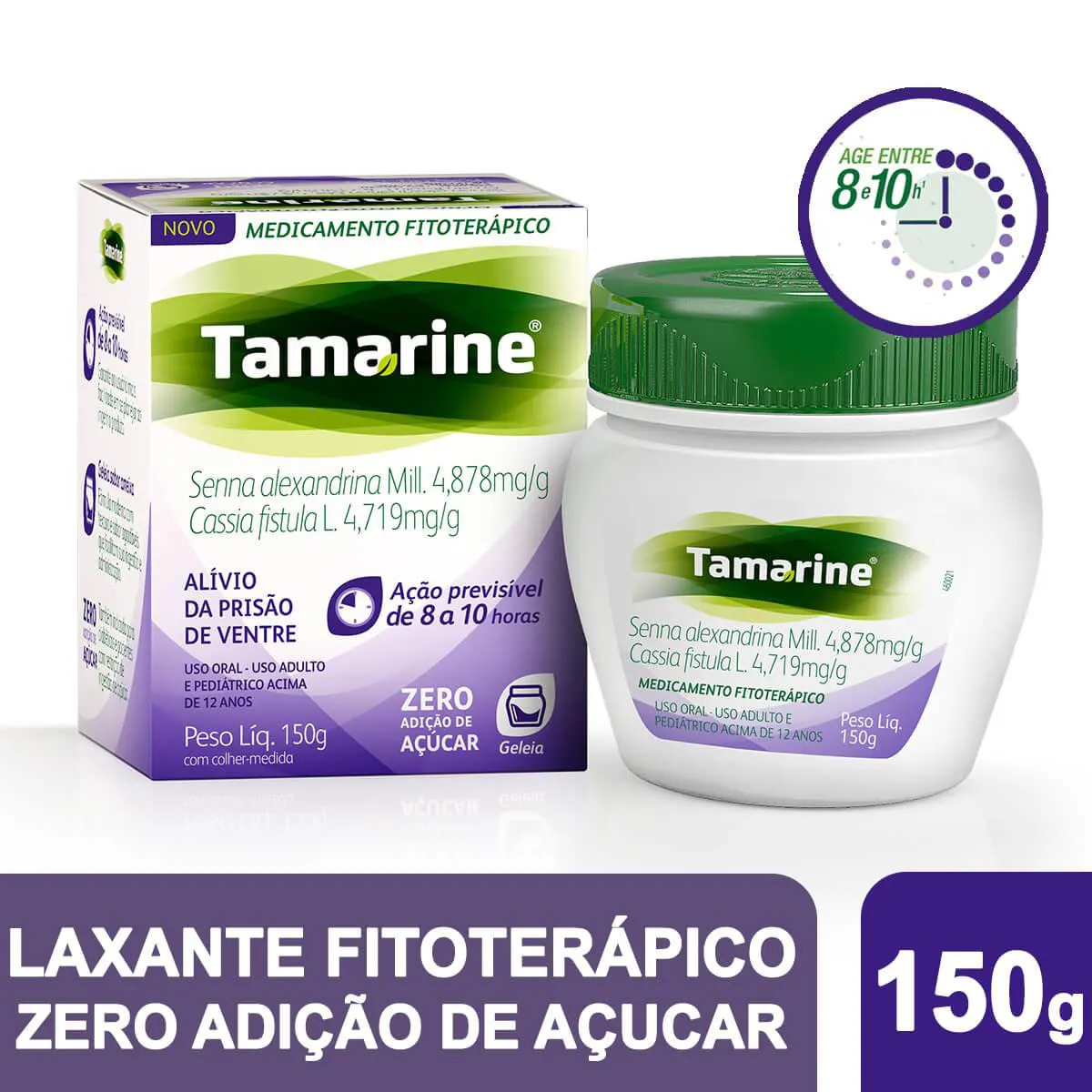 Tamarine Geleia Zero Açúcar com 150g: Preço online | Droga Raia