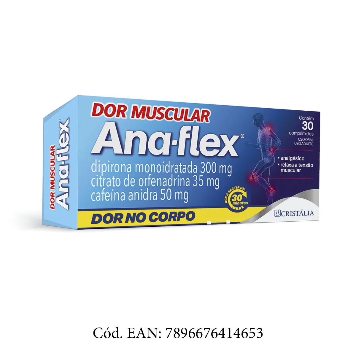 Ana-Flex 35mg + 300mg + 50mg comprimidos: encontre preço e bula | Drogasil