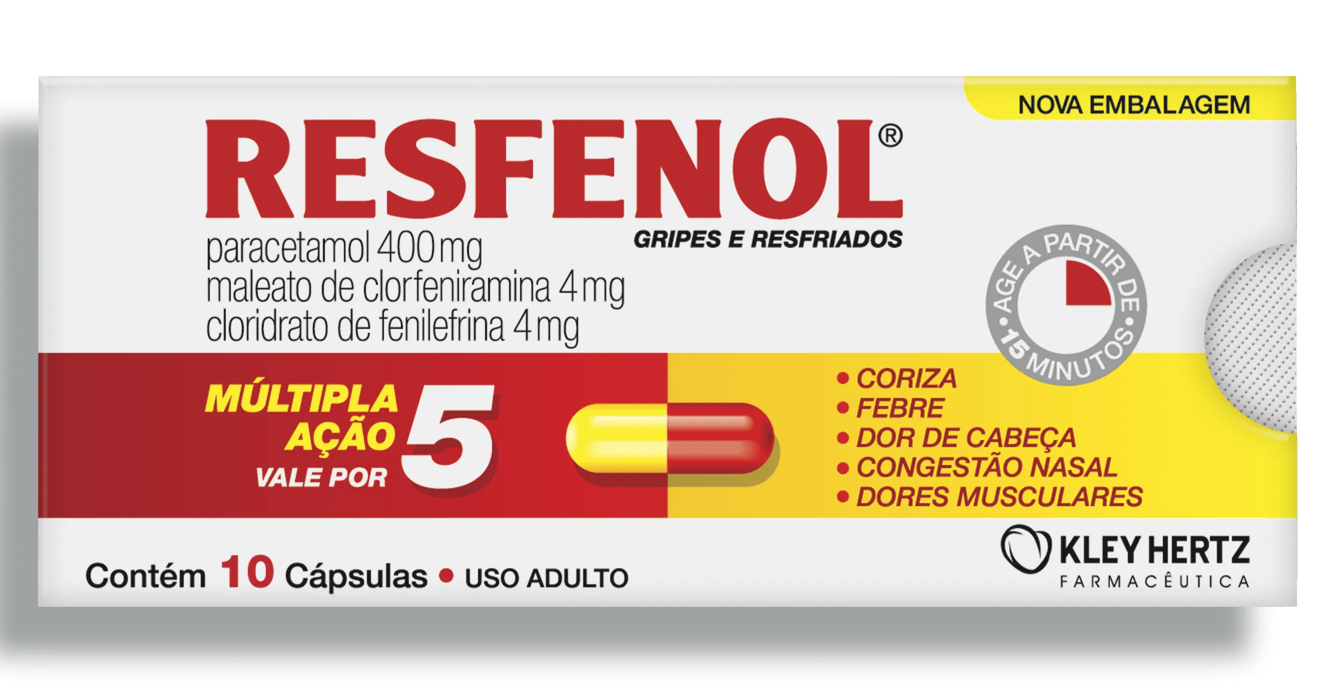 Resfenol 10 Cápsulas | Drogasil