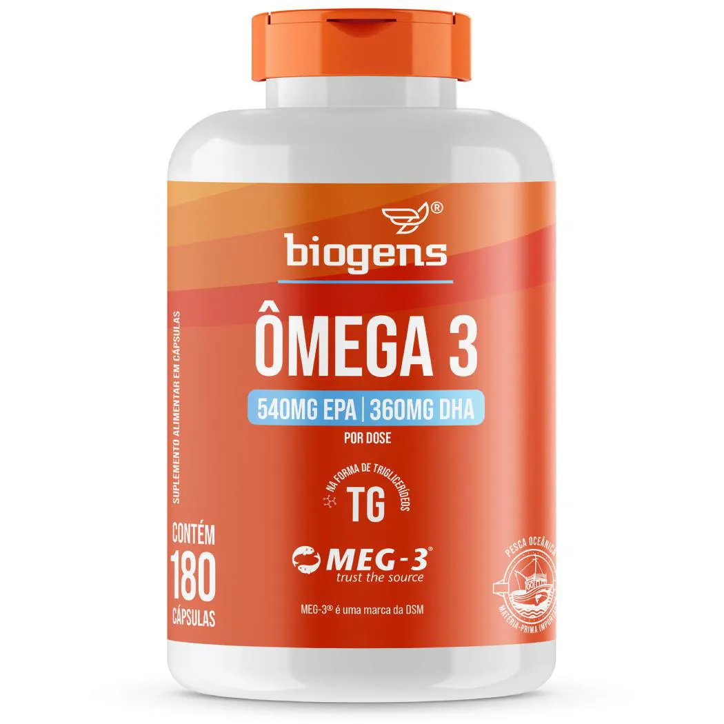 BIOGENS ÔMEGA 3 TG MEG 3 - 180 CAPS | Droga Raia