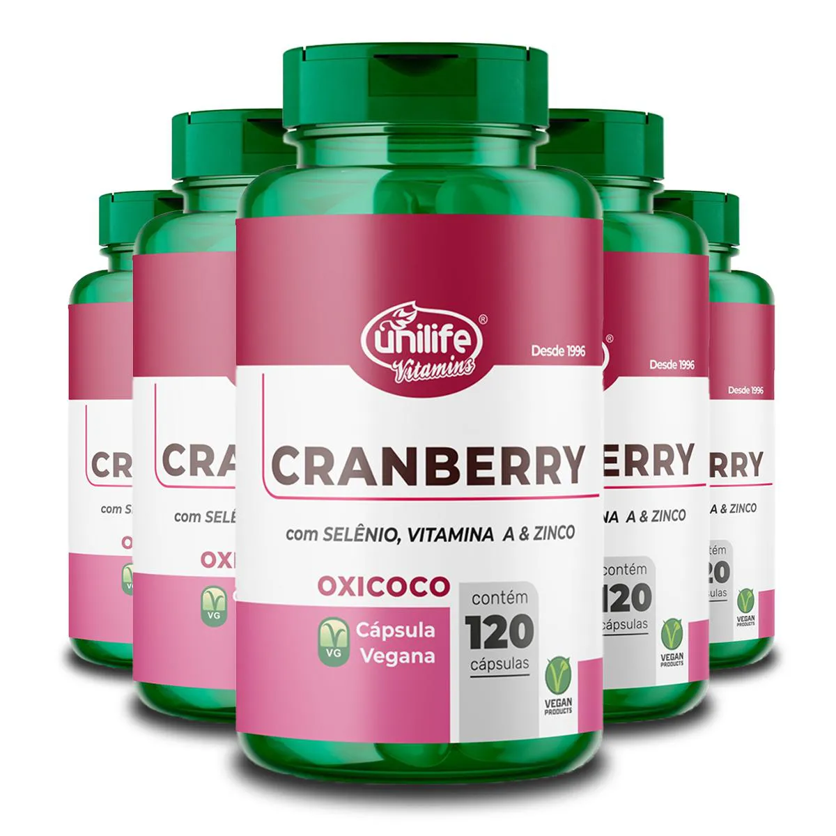 KIT 5 CRANBERRY 60 CáPSULAS UNILIFE | Droga Raia