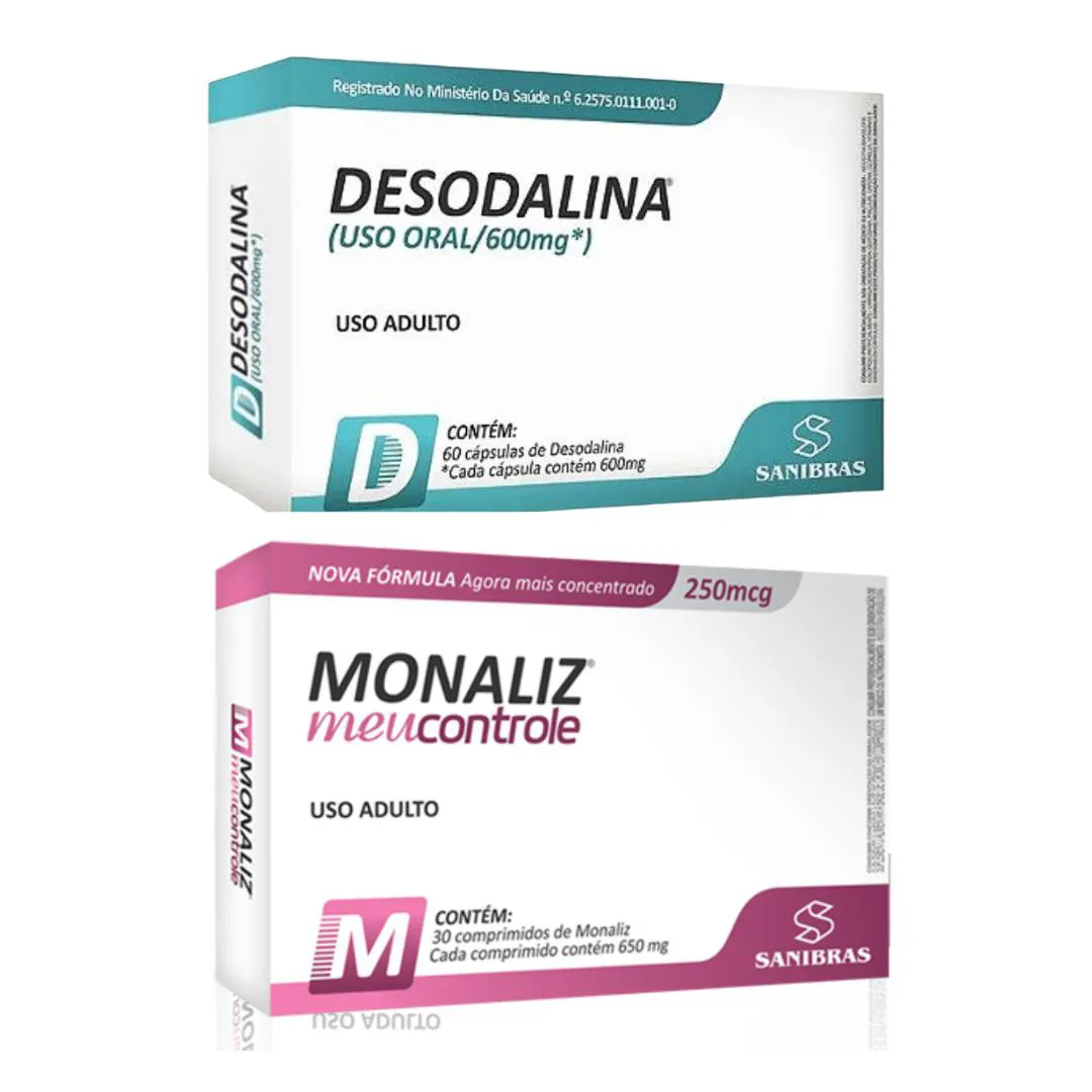 KIT C2 SUPLEMENTO VITAMíNICO MONALIZ E DESODALINA – SANIBRAS | Drogasil