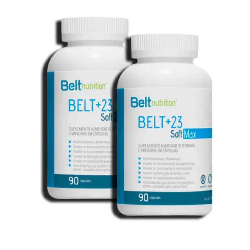 2X BELT +23 SOFT MAX - 90 CáPSULAS - BELT NUTRITION | Droga Raia