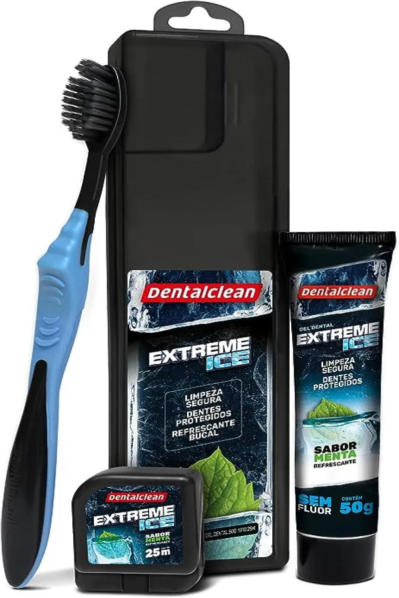KIT PREMIUM EXTREME ICE DENTALCLEAN PRETA | Droga Raia