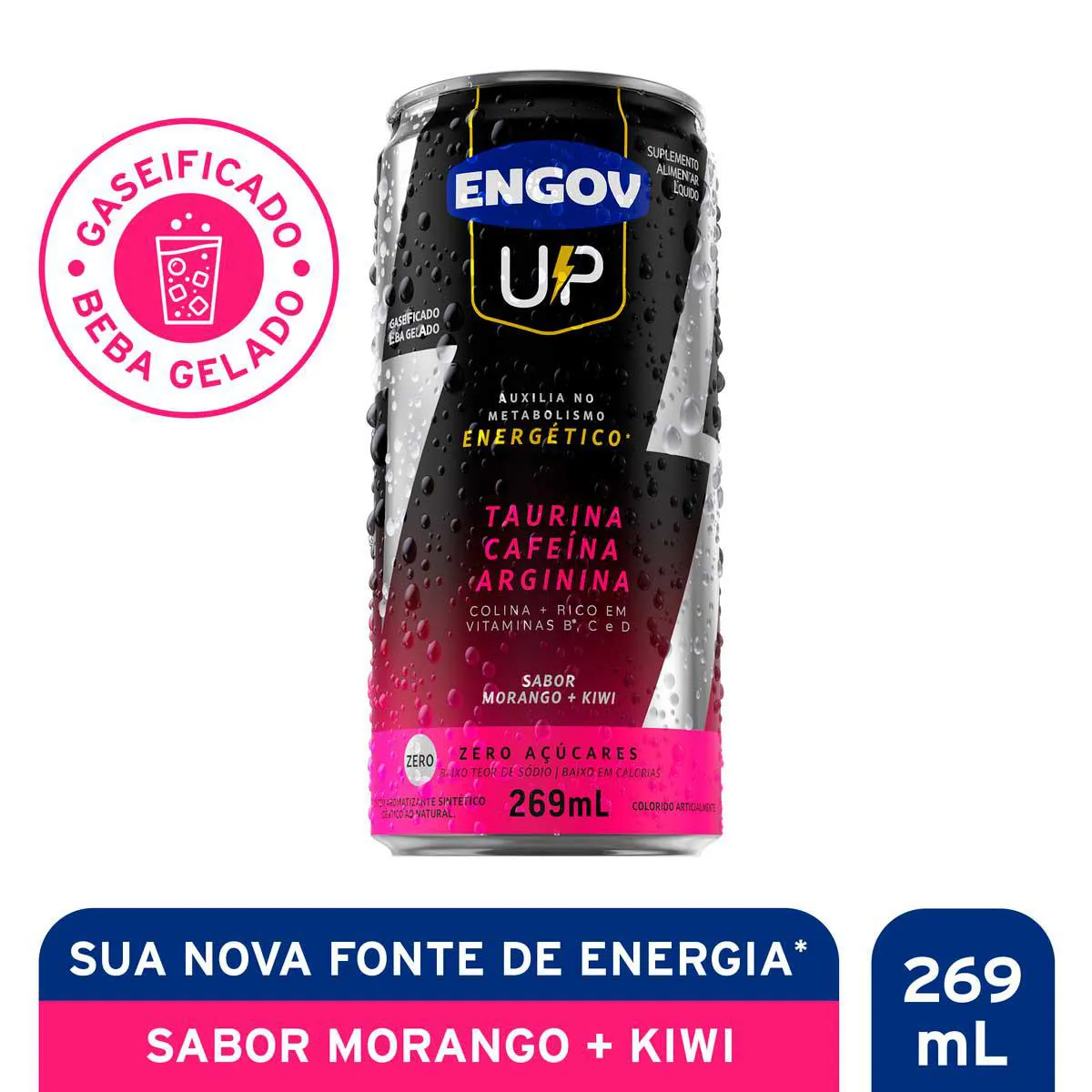 Compre Engov Up Morango e Kiwi Lata 269ml pelo melhor preço | Drogasil
