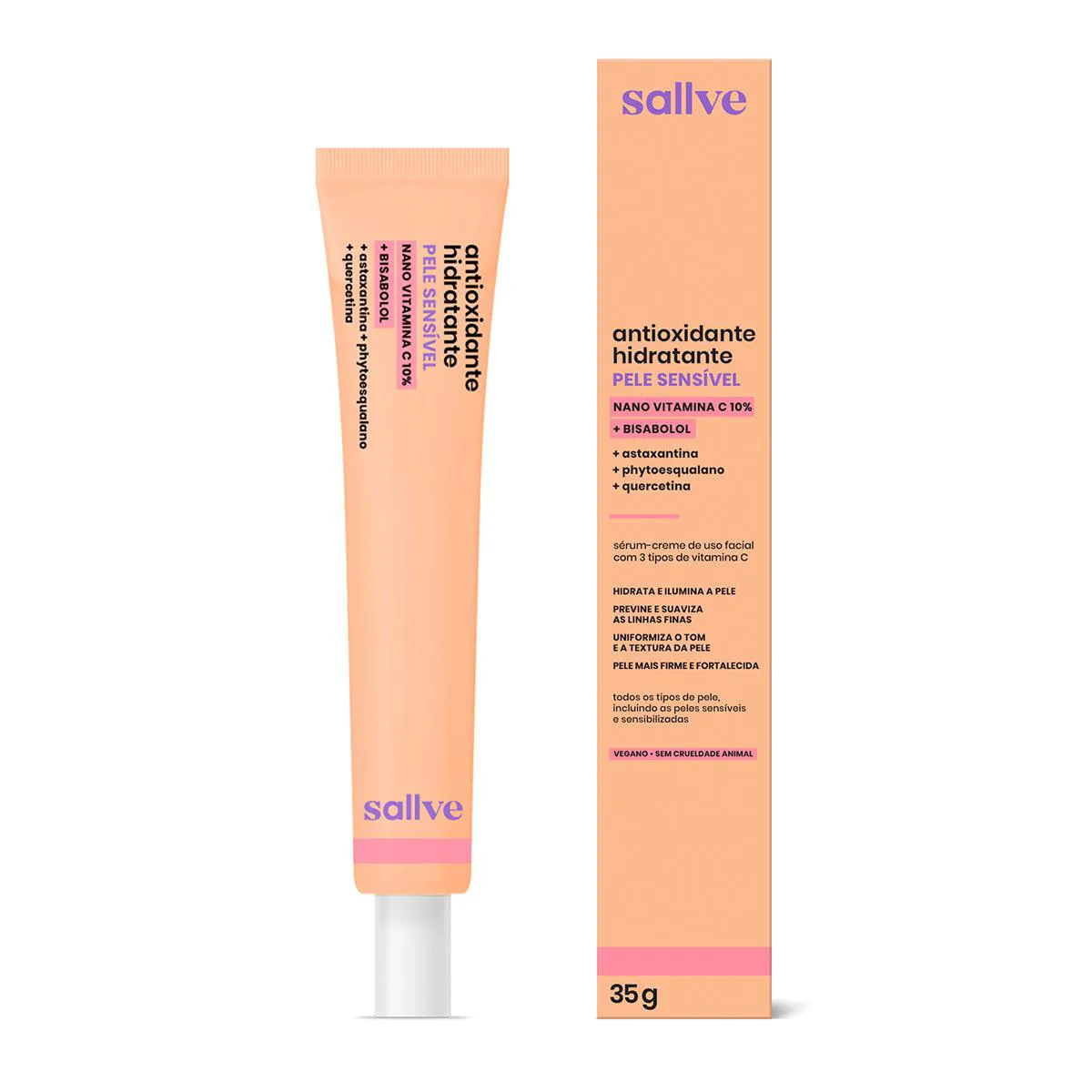 SALLVE ANTIOXIDANTE HIDRATANTE PELE SENSIVEL 35G 948153 | Drogasil