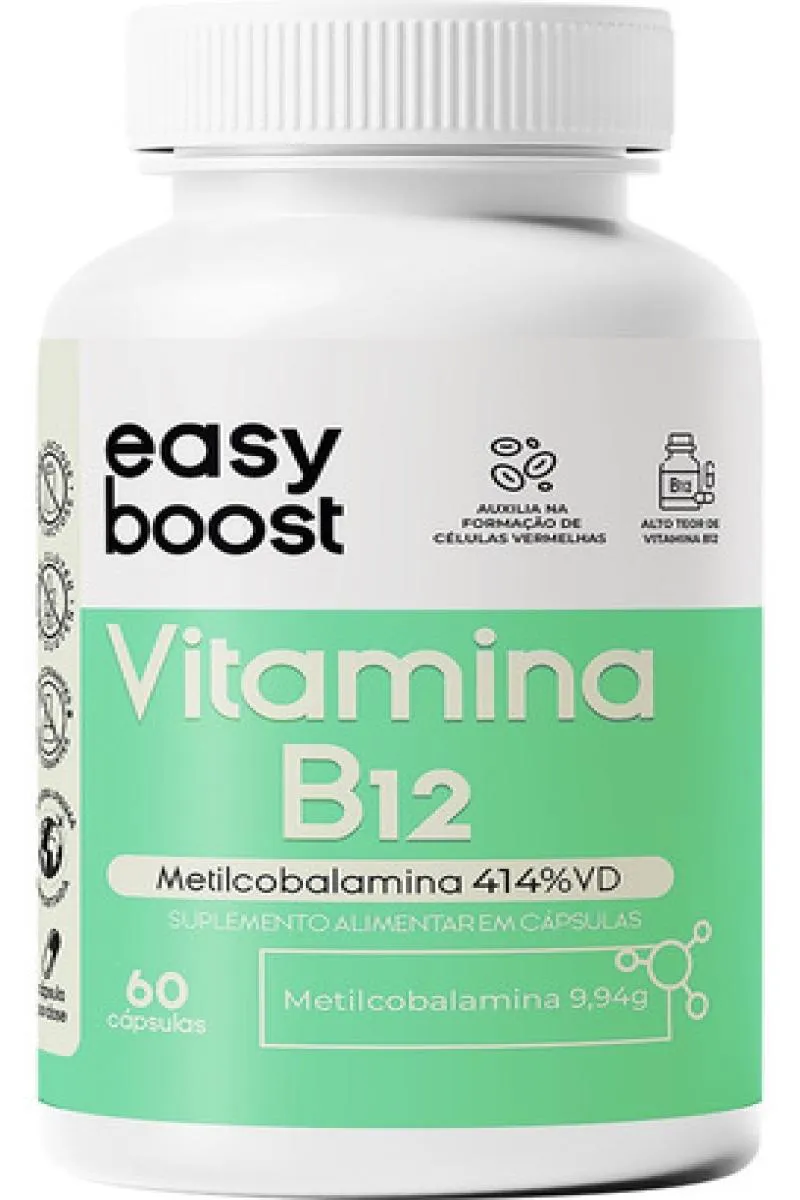 VITAMINA B12 METILCOBALAMINA EASY BOOST 414% VD 60 CaPSULAS 1011454 ...