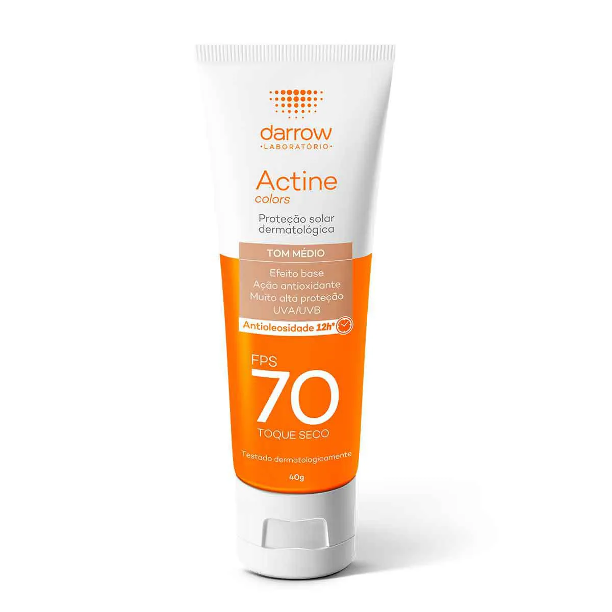 Protetor Solar Facial Darrow Actine Colors Pele Clara FPS 70 com 40g ...